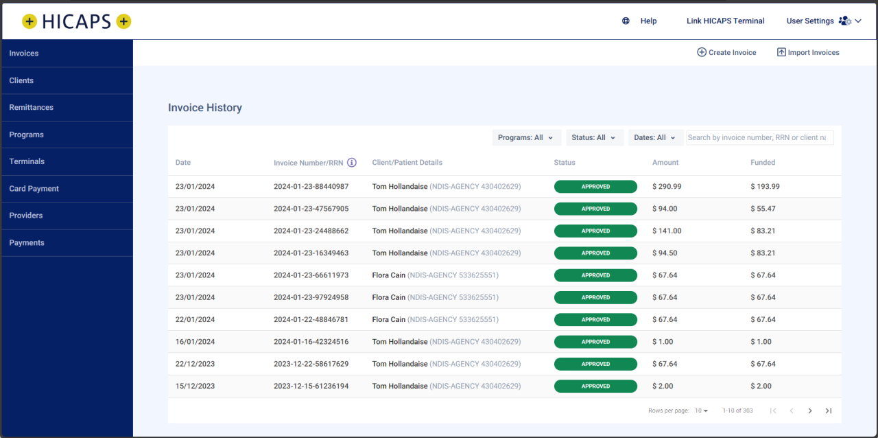 HICAPS Portal - HICAPS
